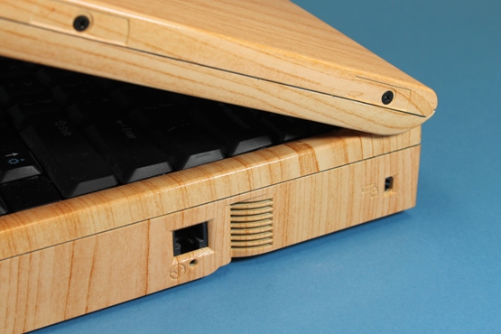 Wood Grain Laptop Closeup | Realize Inc